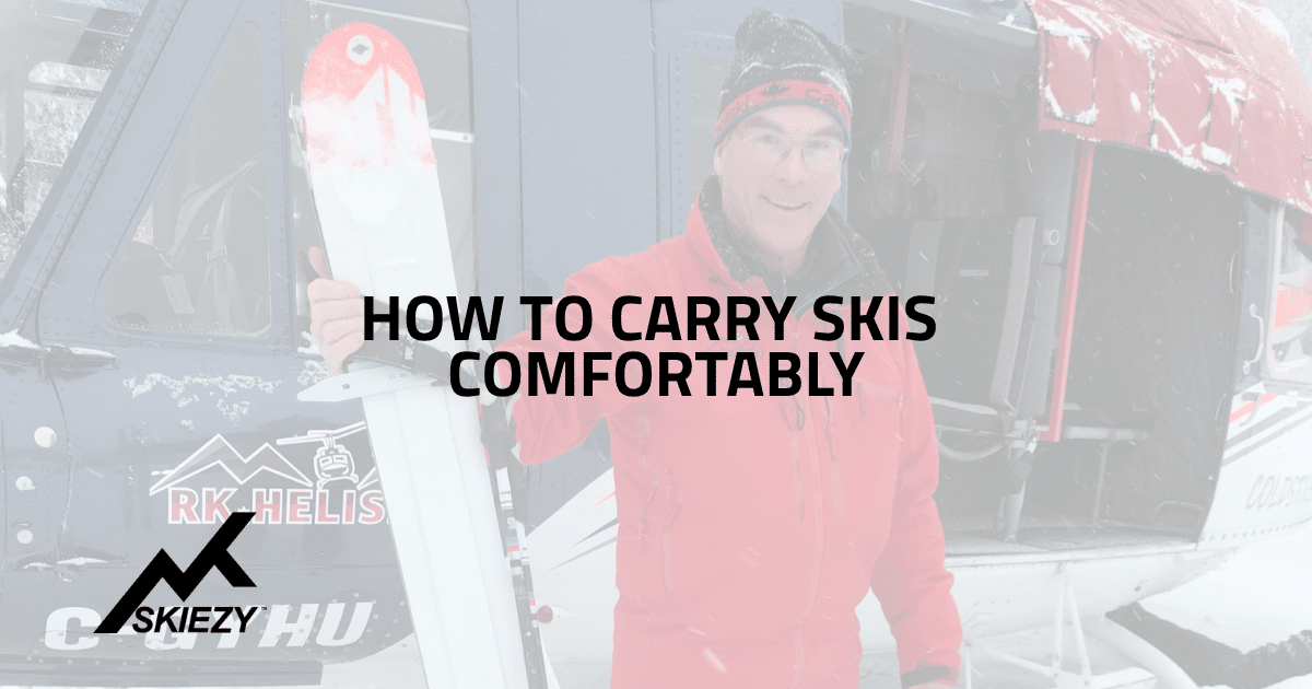 How To Carry Skis Comfortably? | Skiezy Performance Ski Straps